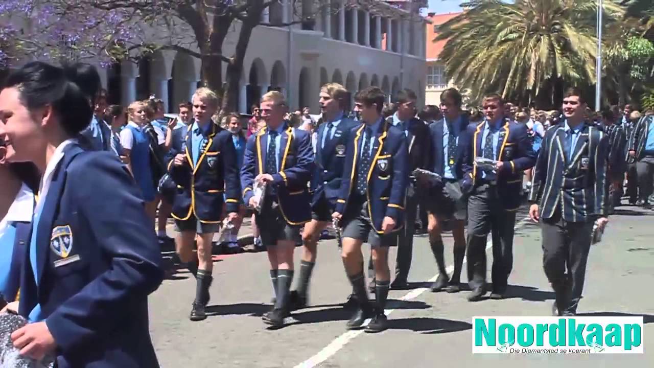 Laaste dag vir matrieks van Hoërskool Diamantveld - YouTube