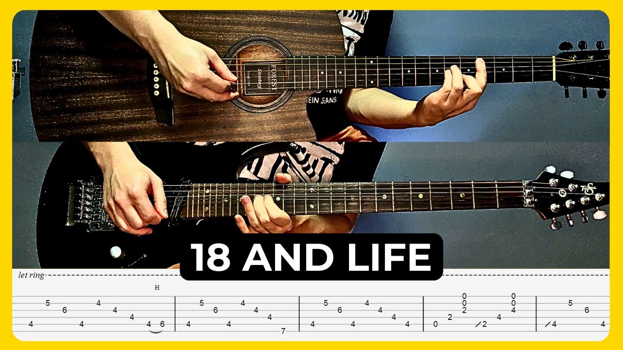 18 and Life - Skid Row | Tabs | Guitar Lesson | Cover | Solo | Tutorial ...