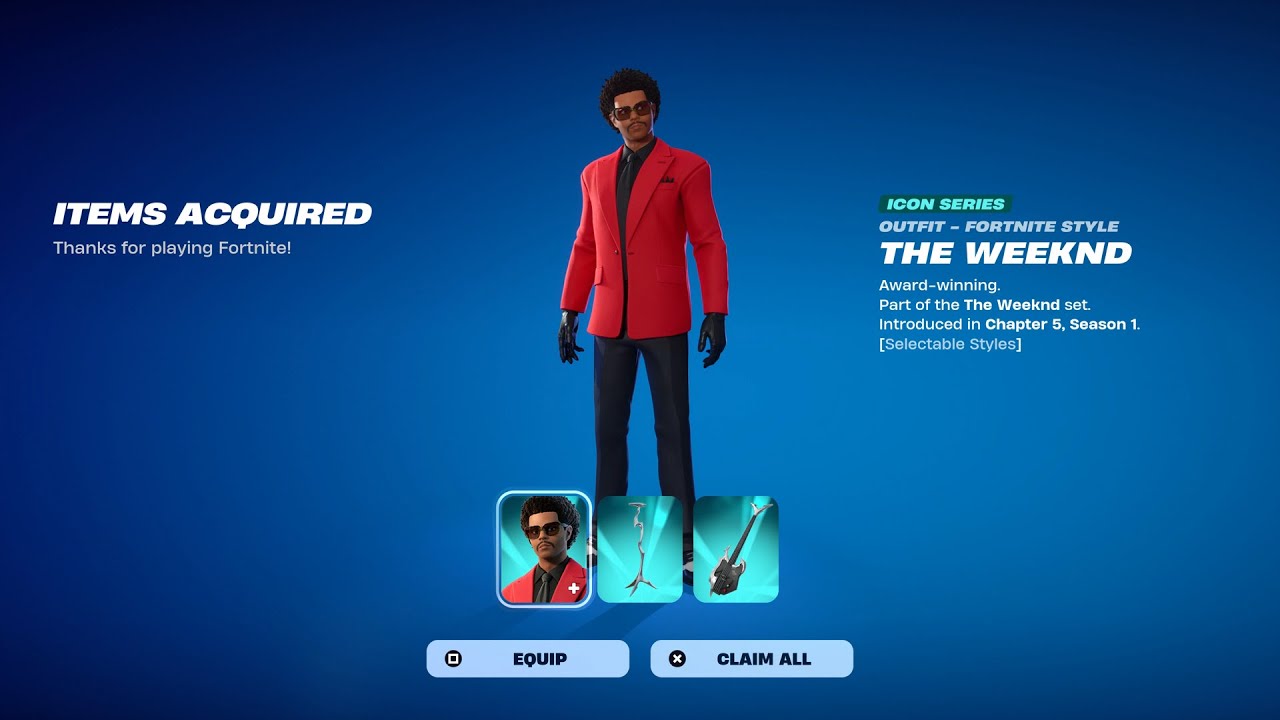 How To Get The Weeknd Skin NOW FREE In Fortnite! (Unlocked The Weeknd ...