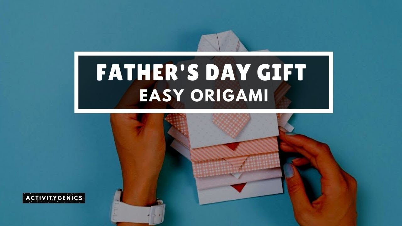Just a simple origami activity for 2021 father's day | origami - YouTube