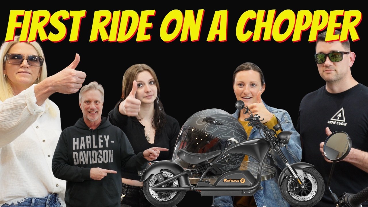 First Ride on a Harley Like Chopper Knight M1PS | Eahora Knight M1PS ...