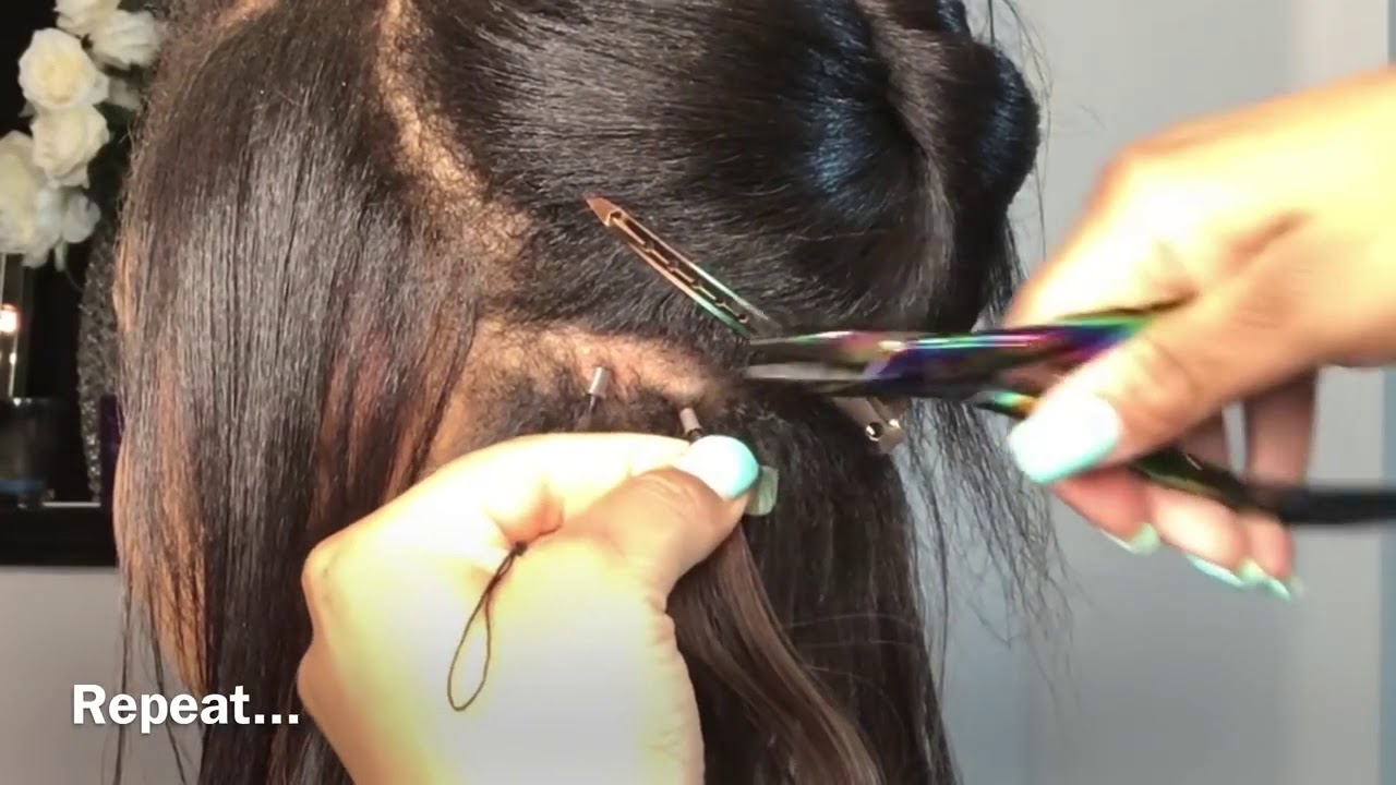How to Install I Tips Hair Extensions - YouTube