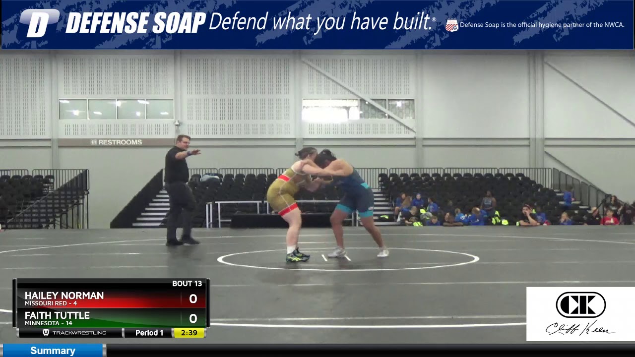 Mat 2 200 Hailey Norman Missouri Red Vs Faith Tuttle Minnesota - YouTube