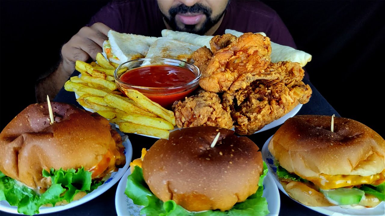 KFC CHICKEN FRY, CHICKEN CHEESE BURGER, CHICKEN SHAWARMA, FRENCH FRIES ...