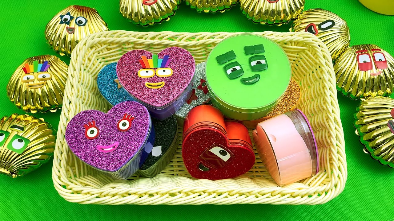 Numberblock - Looking Numberblock Slime Heart - Satisfying ASMR video ...