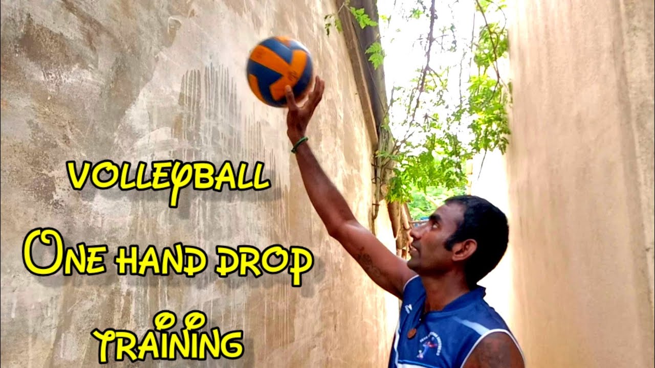 volleyball one hand drop training - YouTube