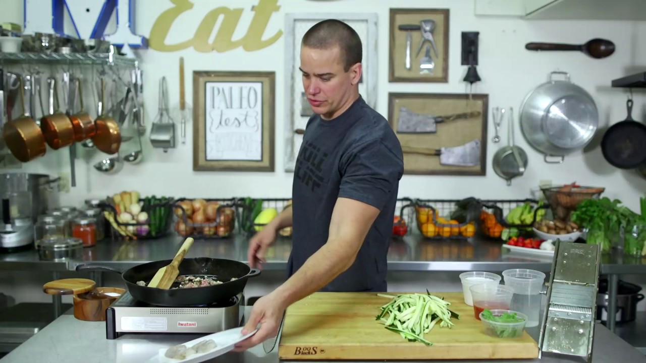 Paolino Pasta with Zucchini-ccini - Paleo Cooking with Nick Massie ...