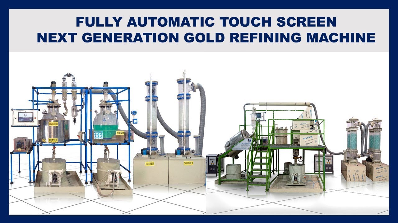 Fully Automatic Touch Screen Next Generation Gold Refining Machine - YouTube