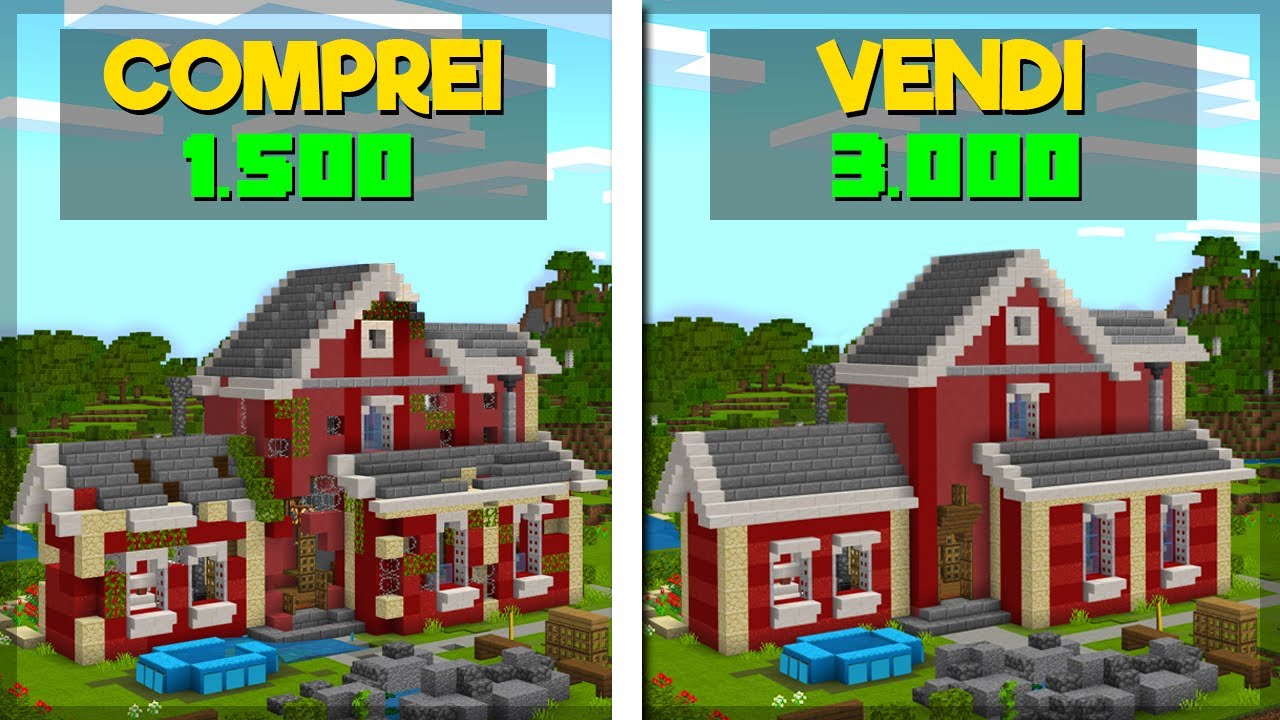 ESSA CASA LIXO VIROU UMA CASA LUXO! (HOUSE FLIPPER NO MINECRAFT) - YouTube
