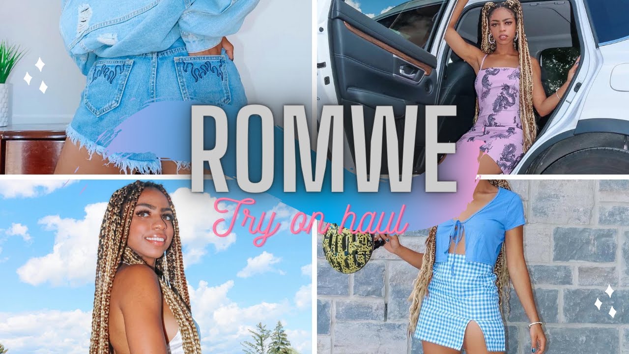ROMWE try on haul + discount code | back to school 2020 - YouTube