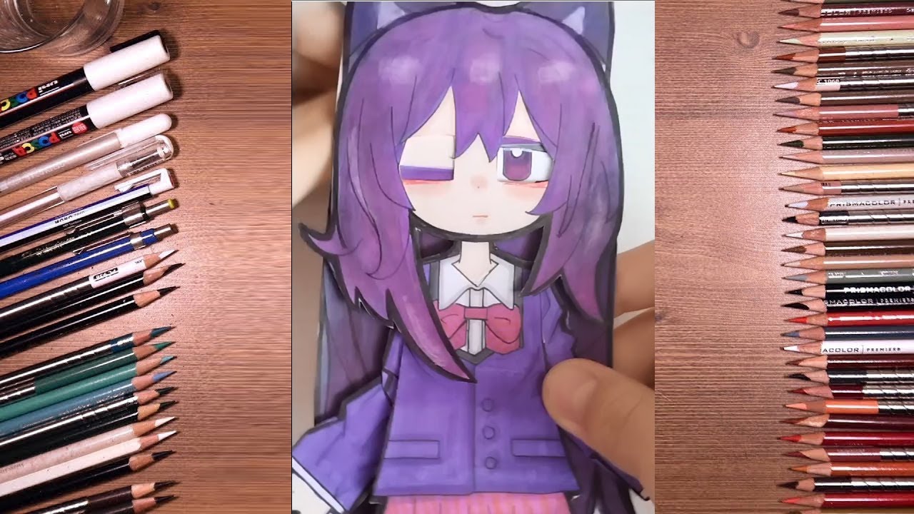 HOW TO MAKE PAPER DOLLs GACHA LIFE #16 | DIY | Draw so easy Anime - YouTube