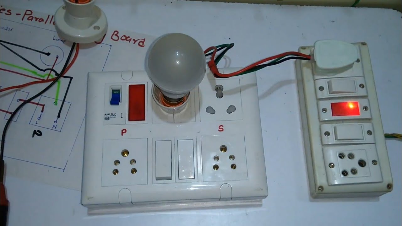 How to Make Series parallel Electrical Testing Board - YouTube