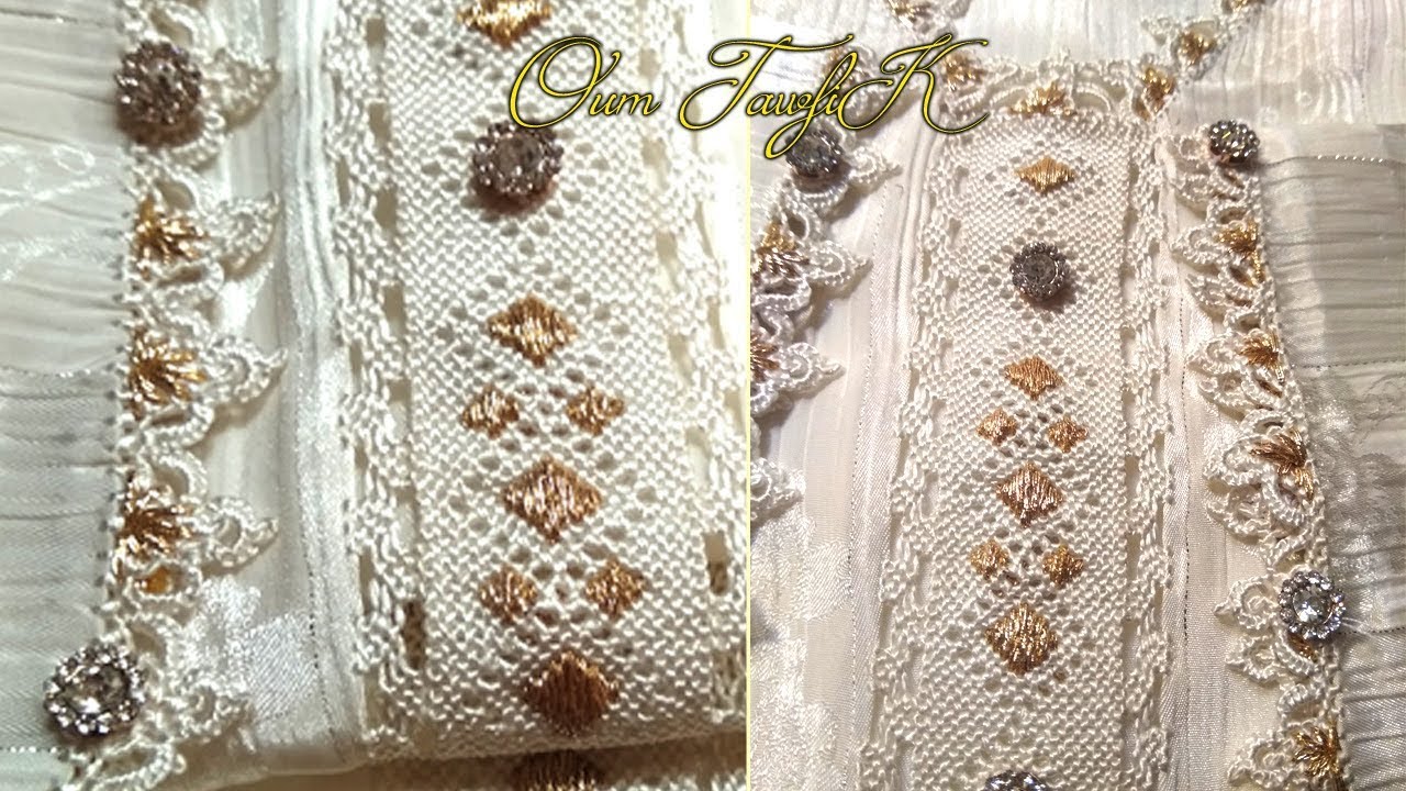 إستعراض قفطان جوهرة بالراندة خفيفة وراقية oum tawfik 2018 - YouTube