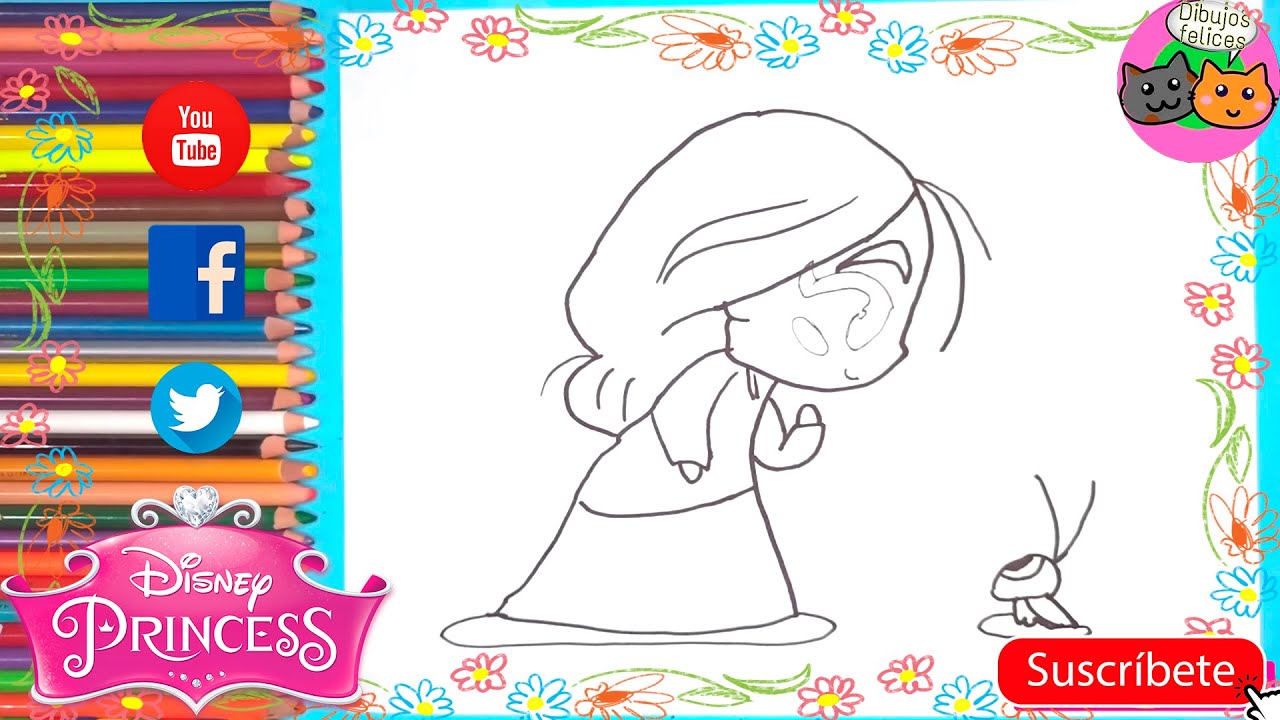 Cómo dibujar a Mulan version Kawaii Paso a Paso | Dibujos felices - YouTube