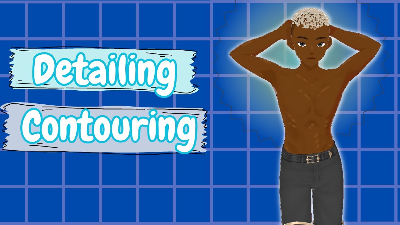 Vroid Tutorial | Muscle Contour For Male Avatars - YouTube