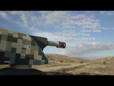 elektromanyetik top şahi209 Blok2  _ rail gun_saha atışları başarıyla gerçekleşti...