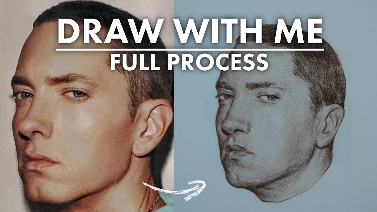 Draw With Me - Full Colored Pencil Drawing Process 🖍️ - YouTube