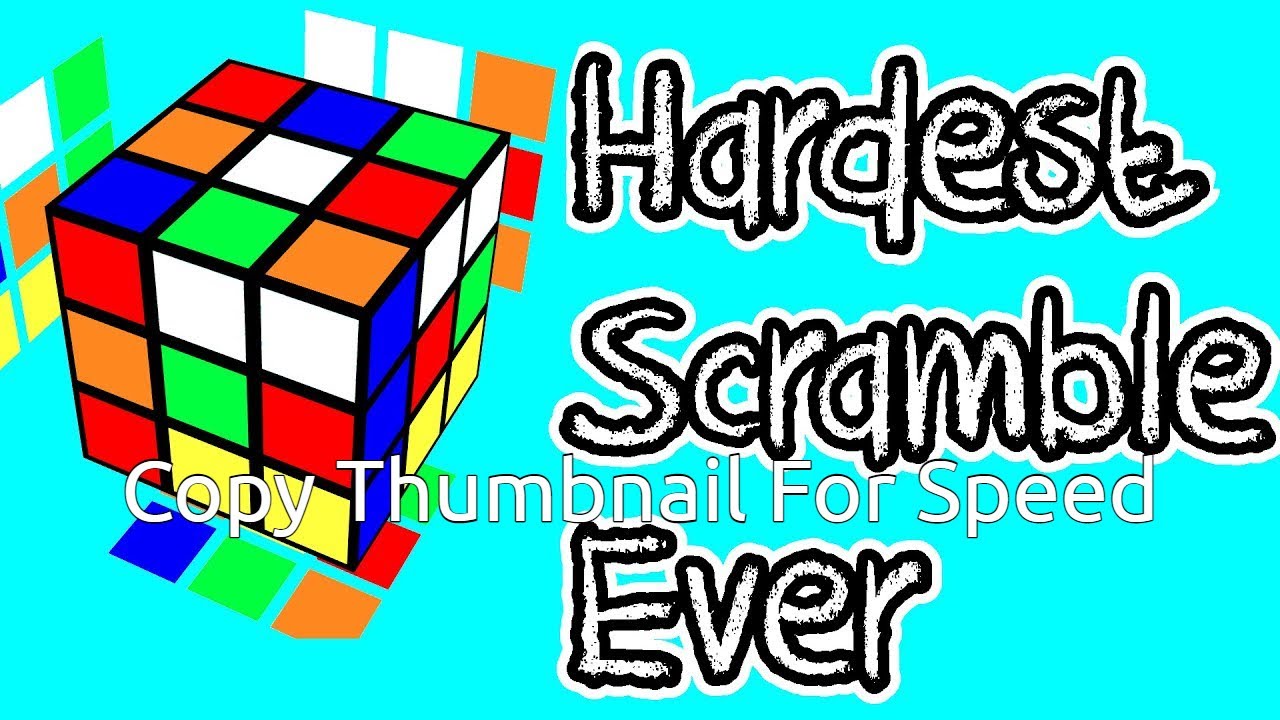 World's Hardest Scramble Solved In 5 Seconds First Try! | Elijah Berry ...
