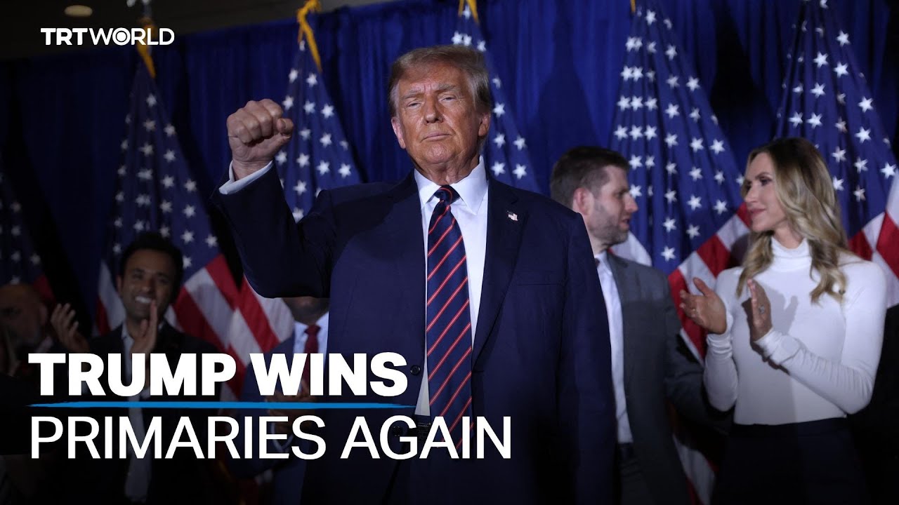 Trump wins New Hampshire's Republican presidential primary - YouTube