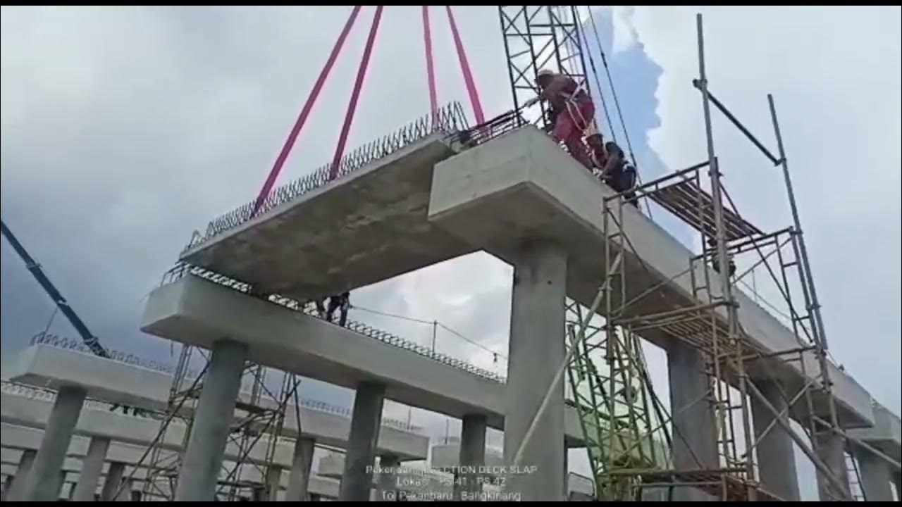 Pengerjaan jalan tol Pekanbaru Bangkinang - YouTube