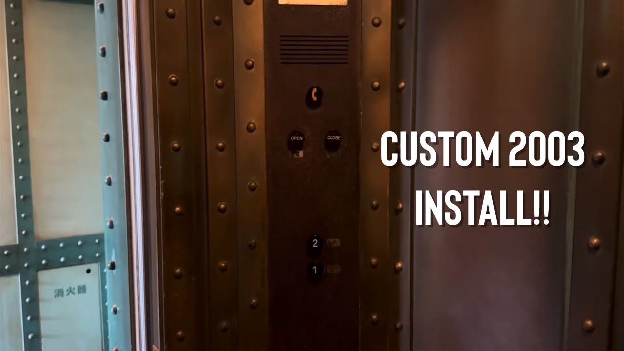 EPIC 2003 Otis Black Button Traction Elevator at Nautilus Galley Tokyo ...