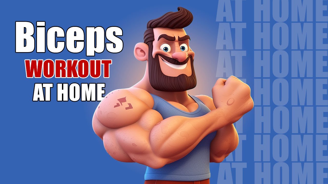 6 Bicep Workout At Home Without Equipment (BEST RESULTS) - YouTube