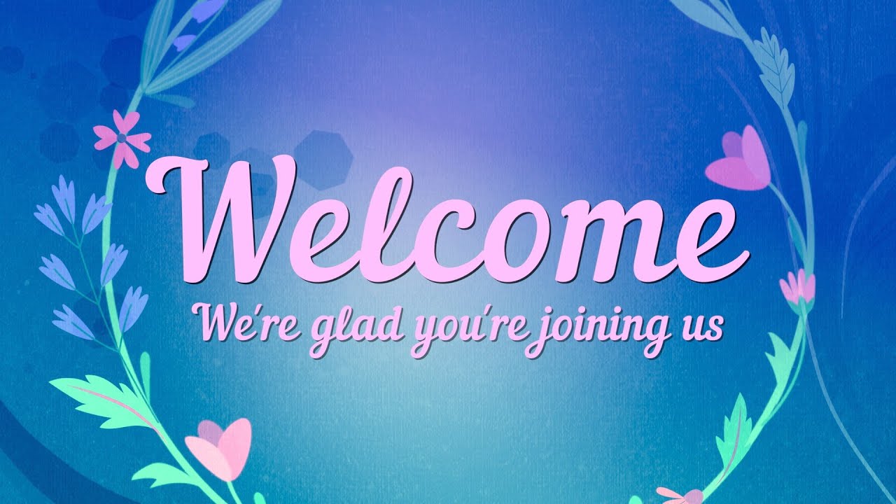 Floral Wreath Welcome Loop - YouTube