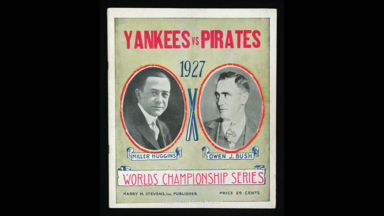 World Series - The Lineups - 1927 - New York Yankees vs Pittsburgh ...