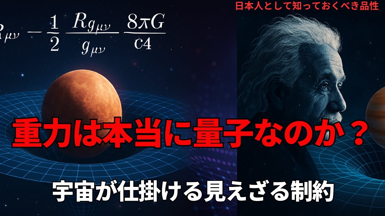 重力は本当に量子なのか？——宇宙が仕掛ける見えざる制約(Is Gravity Truly Quantum? ),#理論,410 - YouTube