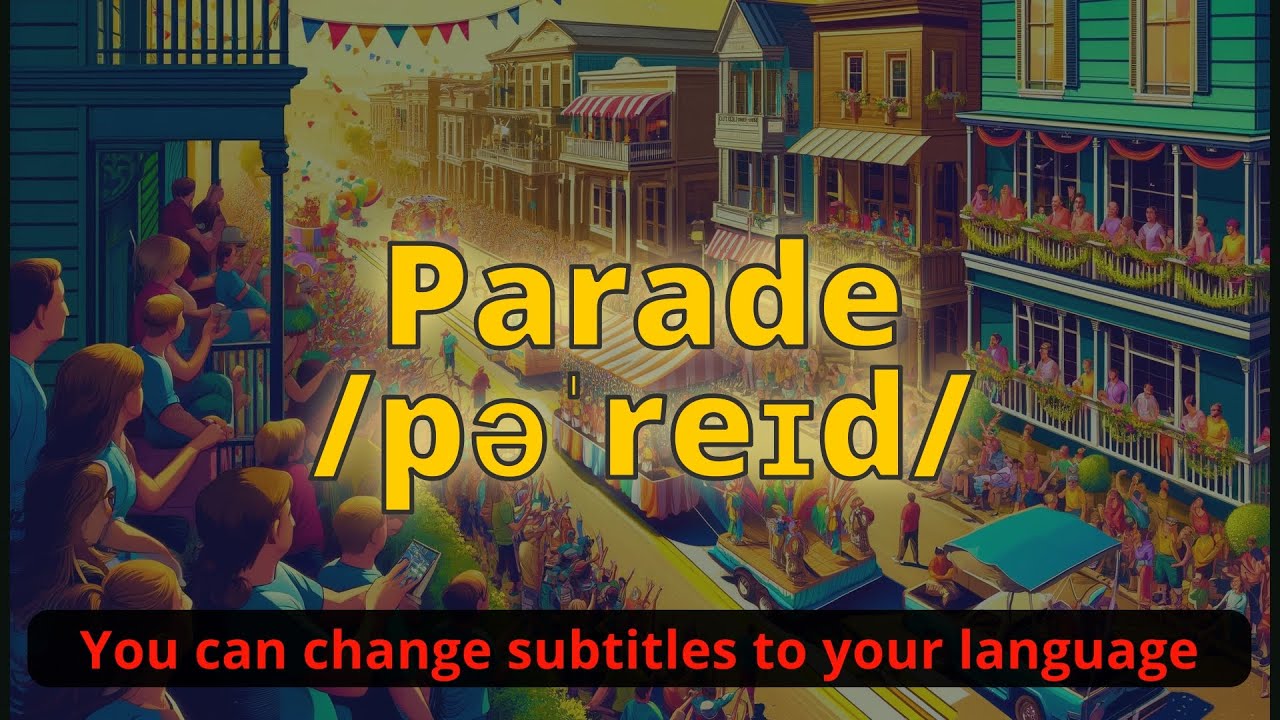 Parade meaning with 5 examples - YouTube