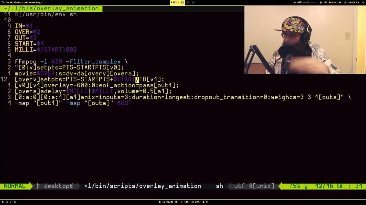 4 How to add a simple animation to a video using ffmpeg and the overlay filter - YouTube