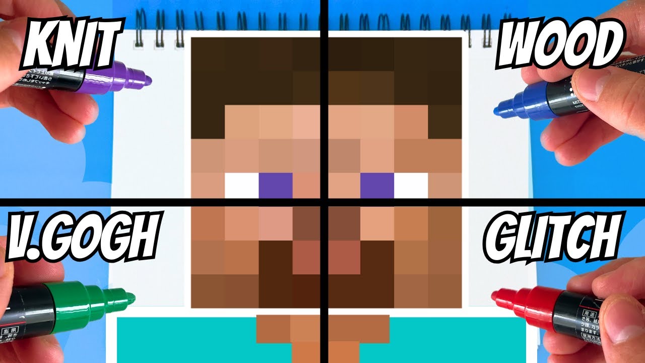 One Drawing, BUT 4 DIFFERENT Art STYLES - YouTube
