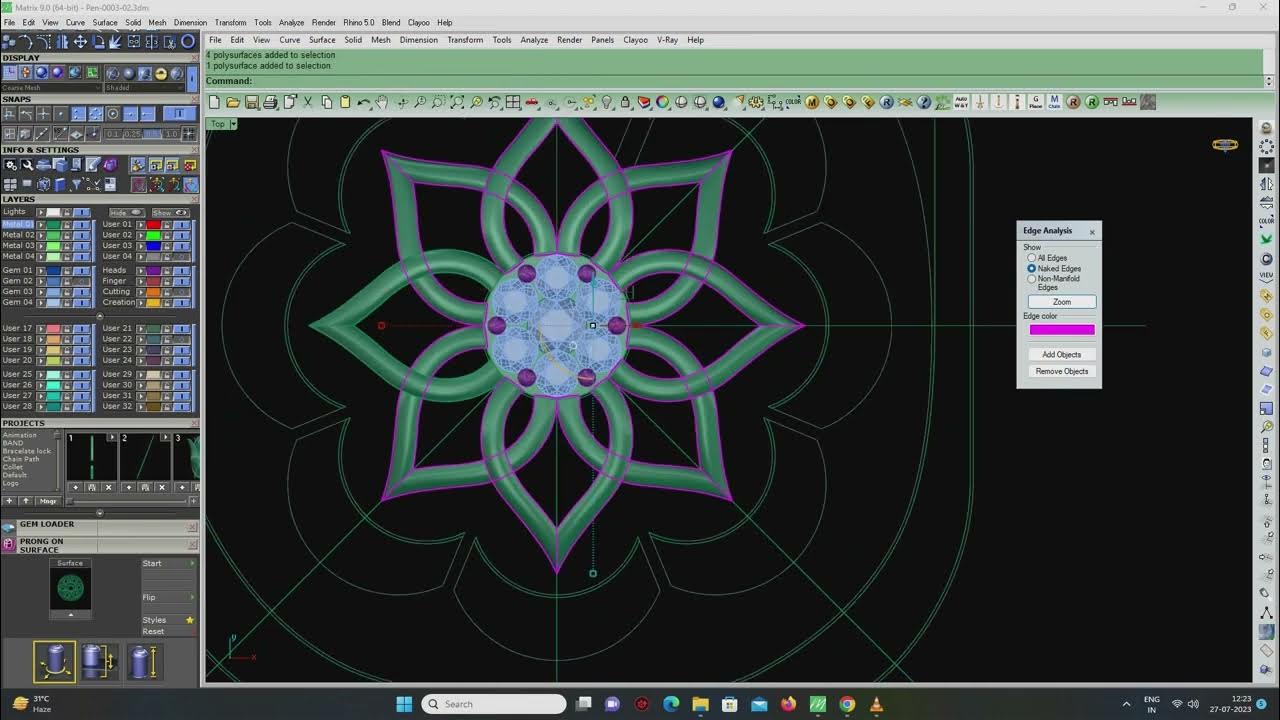 how to work on Pendant in matrix 9/work on Pendant/matrix 9 tutorial - YouTube