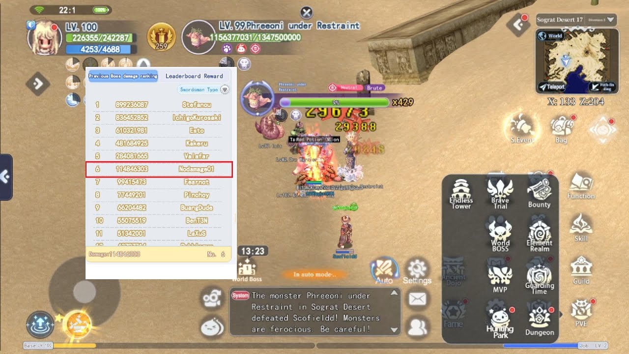 The Ragnarok | AA Paladin Top 6 World Boss, No S+ Cards in Wep | Budget ...