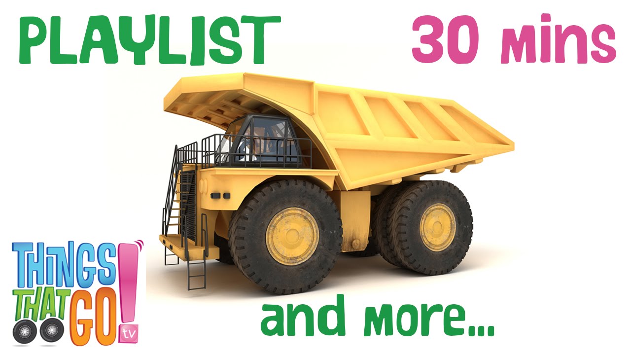 * TRUCKS! TRUCKS! TRUCKS! * | Truck Playlist For Kids | Things That Go ...