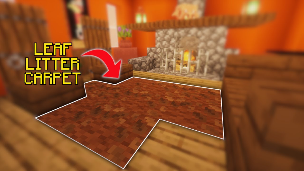 Minecraft Carpet Idea Using Leaf Litter - YouTube