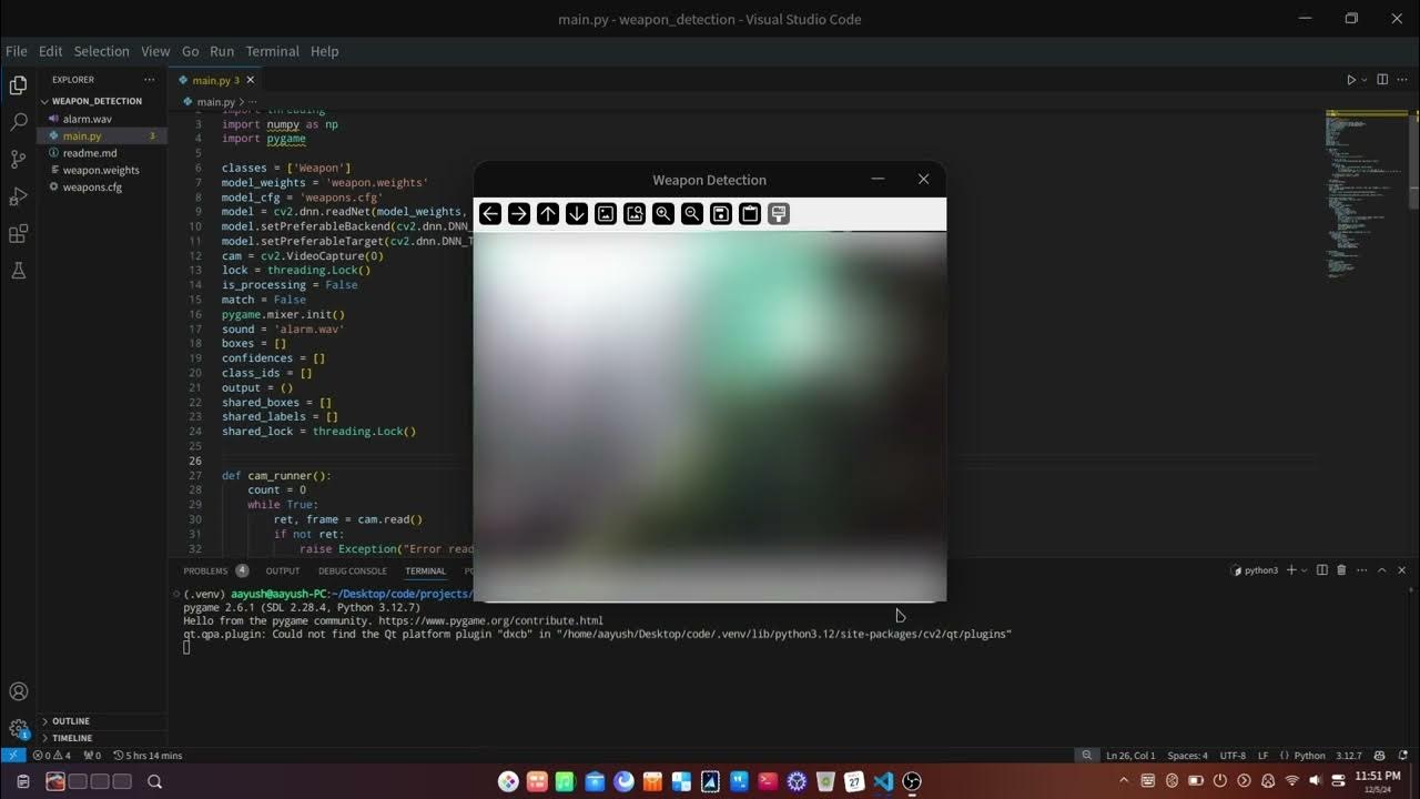 AI Weapon Recognition System with yolo and opencv - YouTube