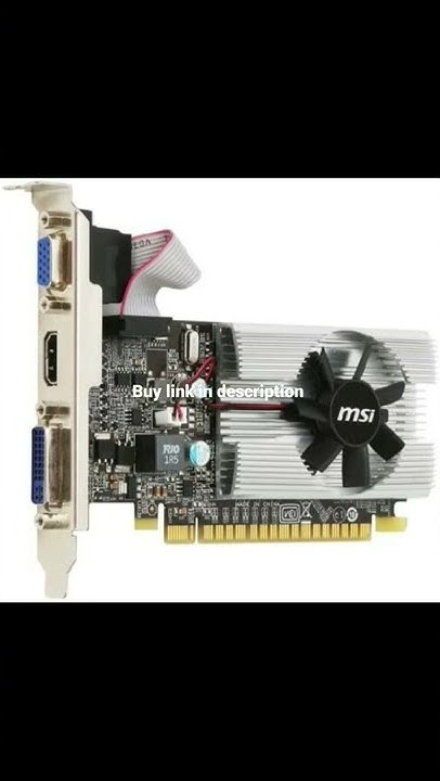 MSI Geforce 210 1024 MB DDR3 PCI-Express 2.0 Graphics Card MD1G/D3 - YouTube