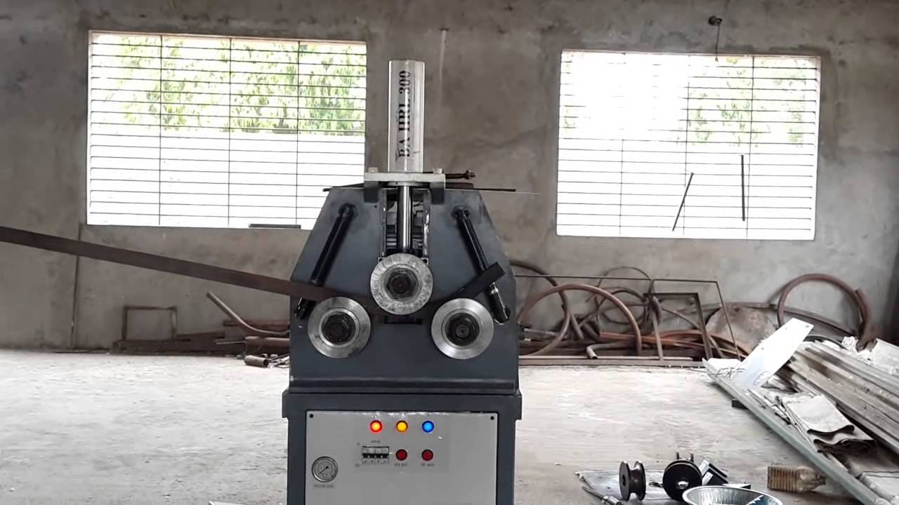 Cage Wheel Angle Section bending machine BA HRL 300 - YouTube