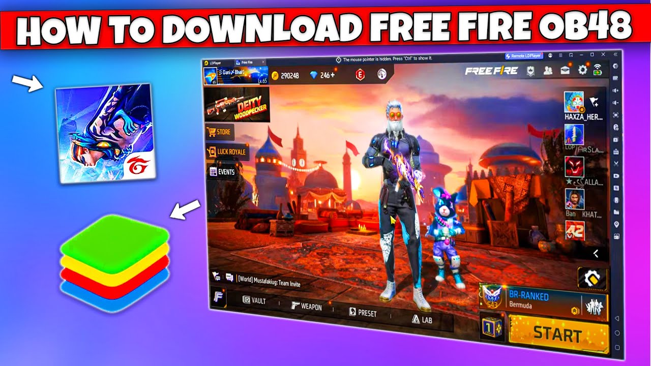 How To Download X86 Apk Free Fire OB48 - Amazon Official Free Fire OB ...