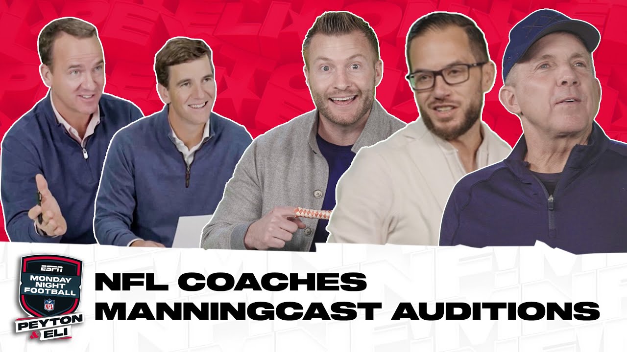 NFL Coaches Audition for the ManningCast - YouTube