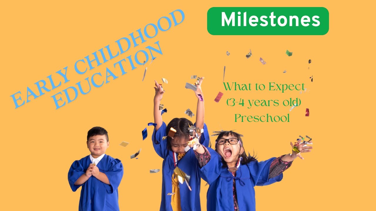 Early Childhood Development: Milestones 3 - 4 Years Old (Preschool ...