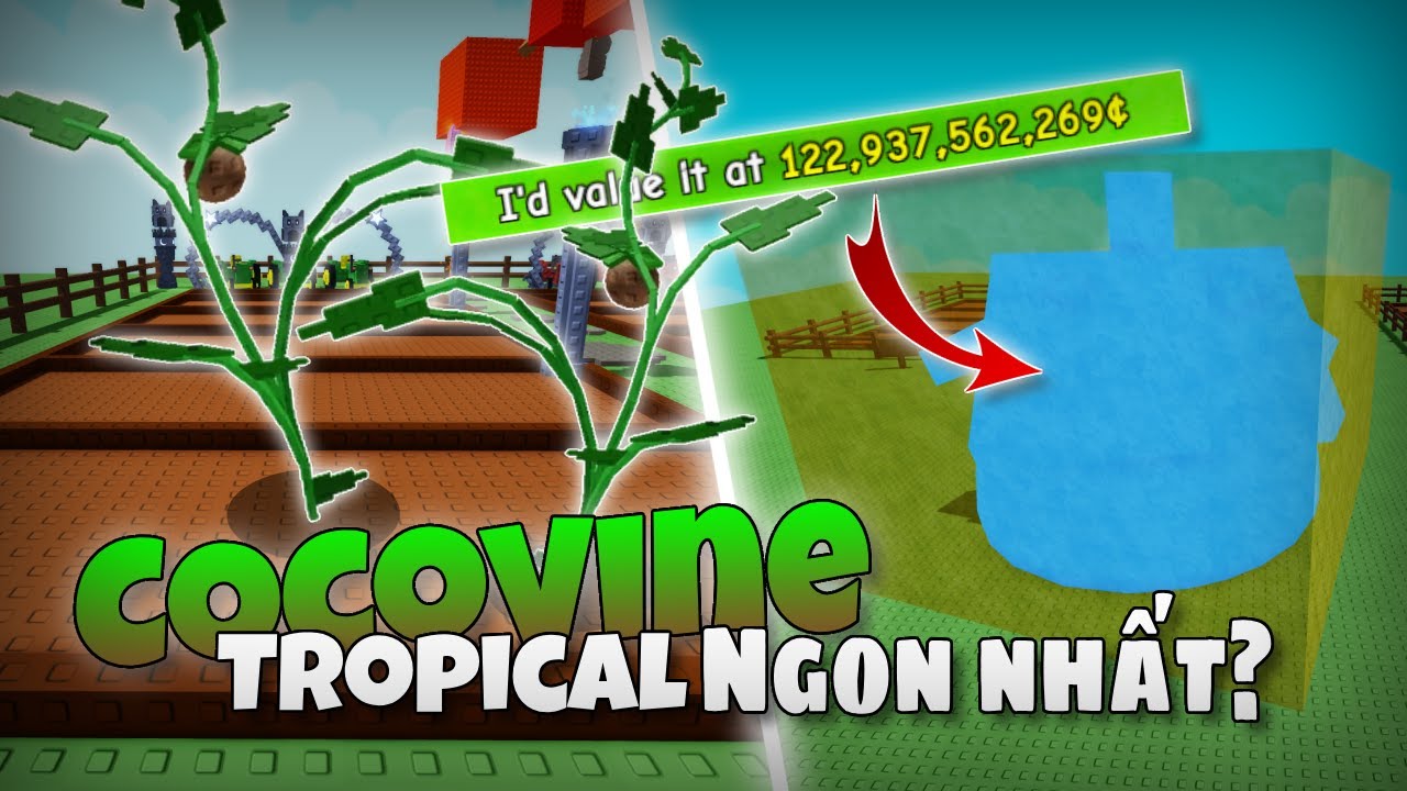 COCOVINE Là Cây TROPICAL NGON NHẤT Hiện Tại Trong Grow A Garden!? - YouTube