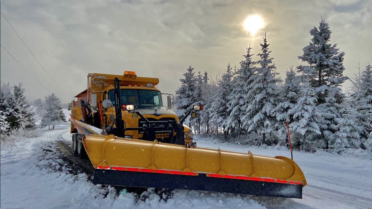 Snow Changes to Rain ~ A View from my Office~Plowing Snow - YouTube