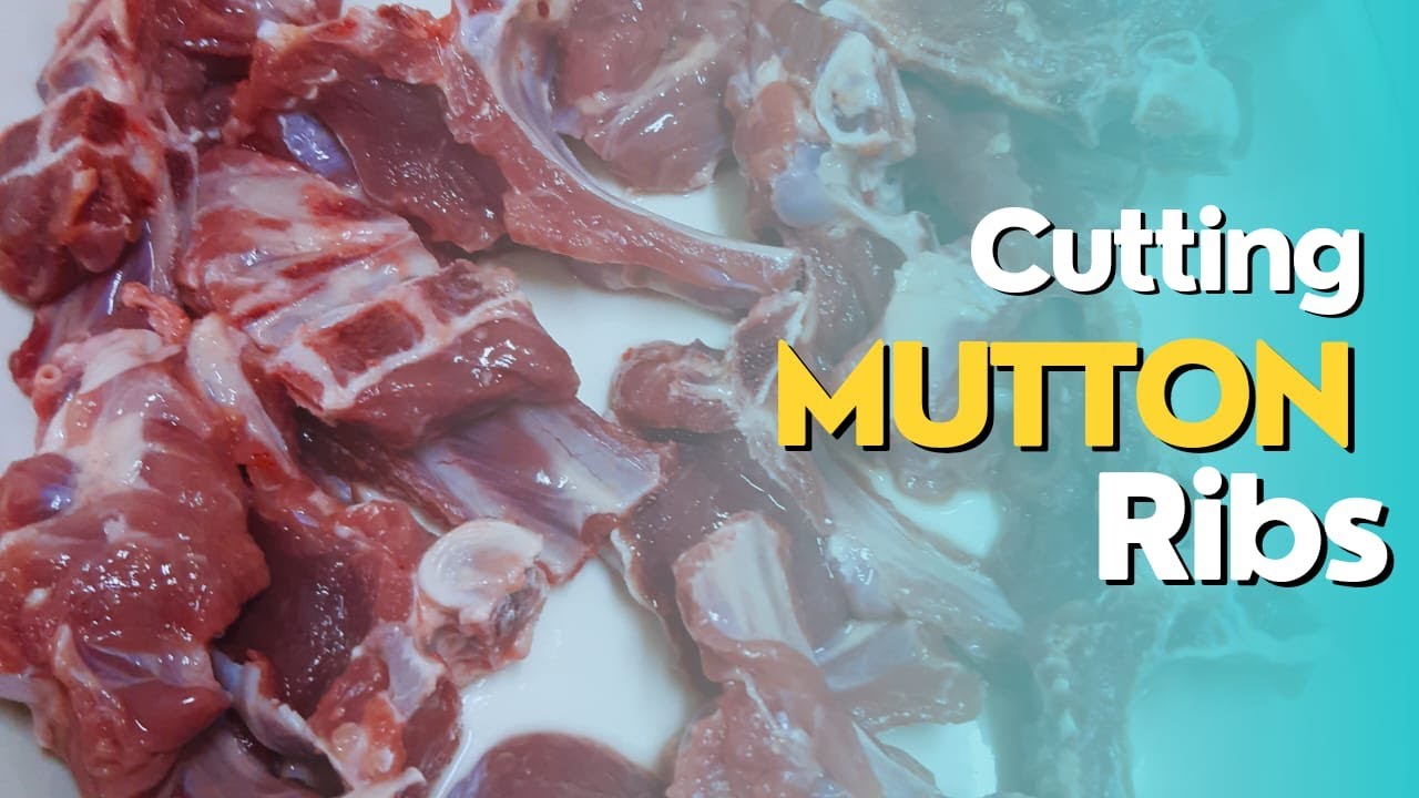 Mutton Champ / Ribs Cutting | Mutton cutting skills | Mutton champ ...