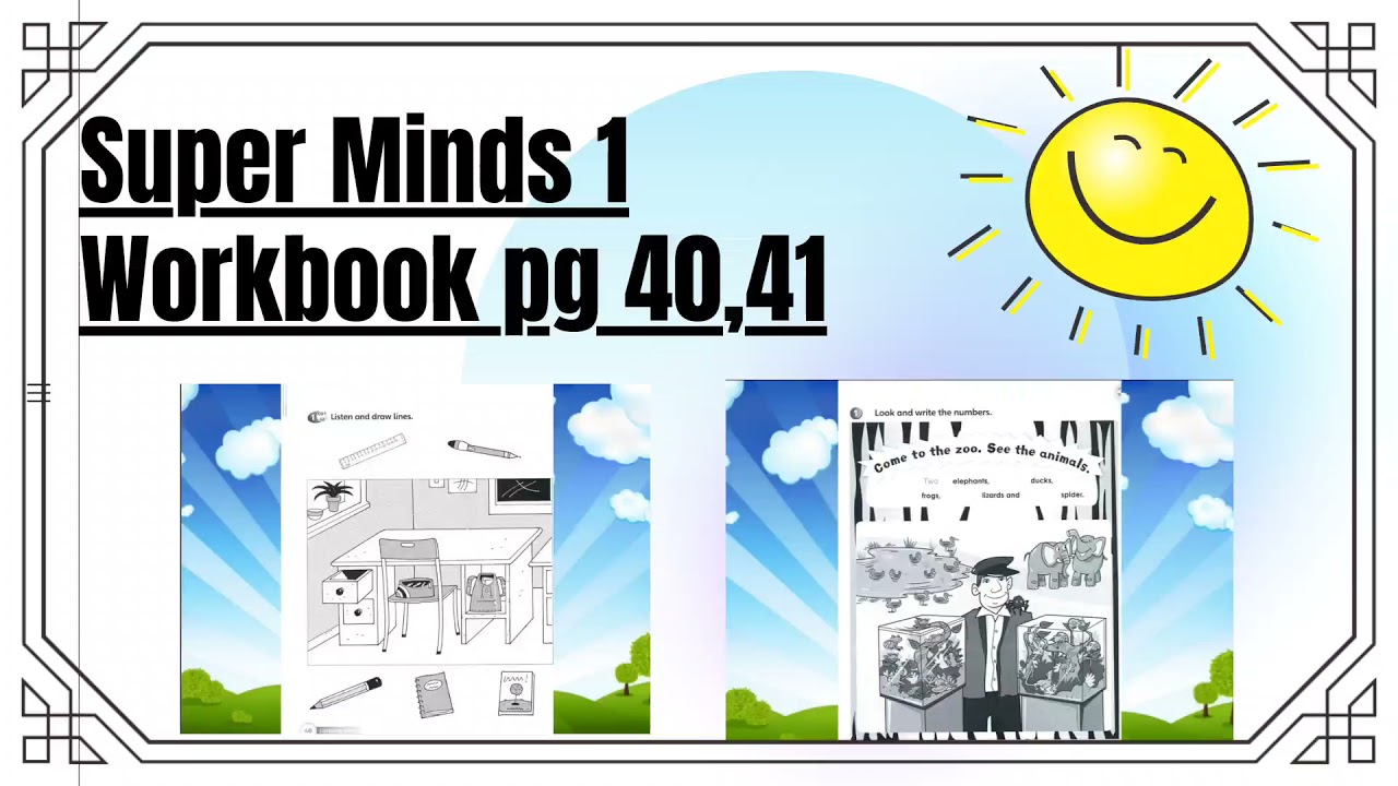 Year 1: Super Minds Workbook page 40,41 - YouTube