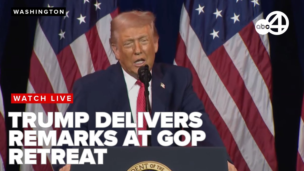 LIVE NOW: Trump delivers remarks at House GOP Member Retreat - YouTube