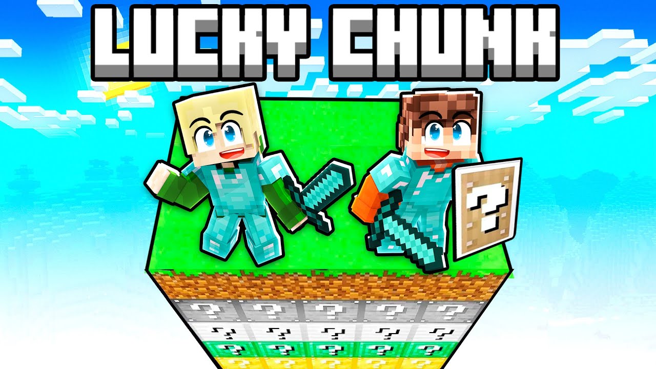 Overleven Op EEN LUCKY Chunk In Minecraft! - YouTube
