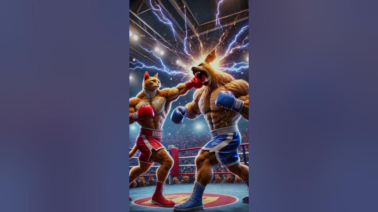 Epic Battle: Cat vs. Dog #shorts #aiimages #funny #cat - YouTube