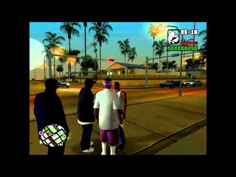 GTA San Andreas: CJ chatting with the Ballas
